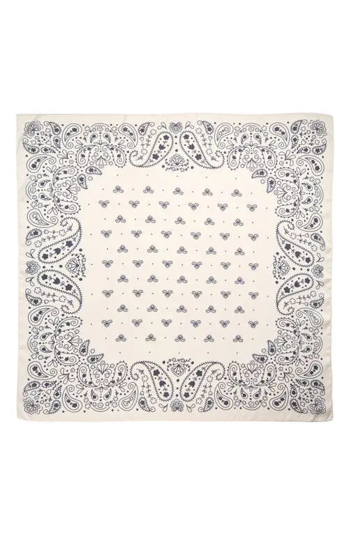 Treasure & Bond Oversize Square Satin Scarf - Ivory