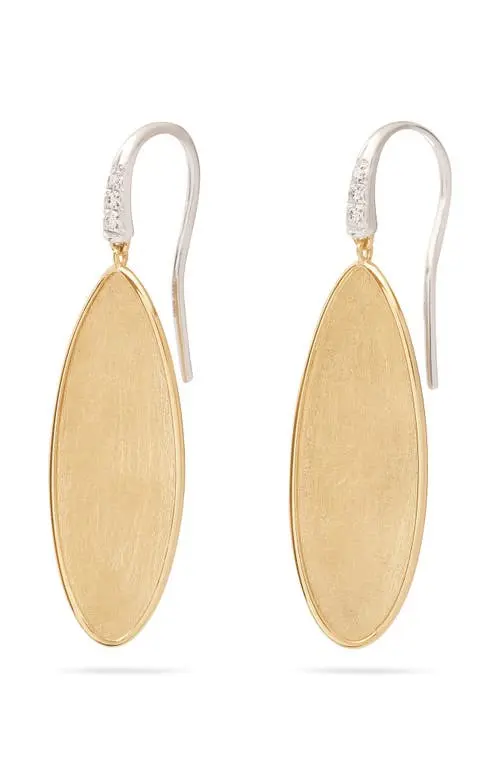 Marco Bicego Lunaria Twist Diamond Drop Earrings - Yellow/white Gold