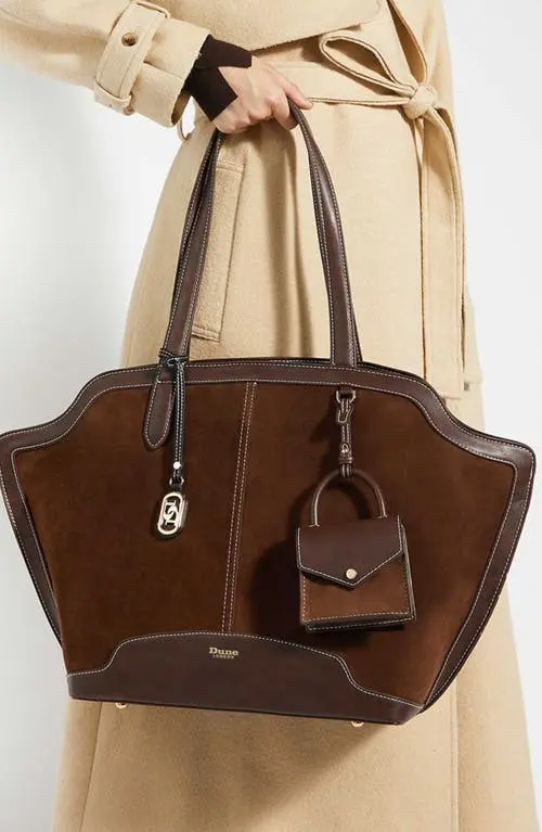 Dune London Tote With Logo Charm