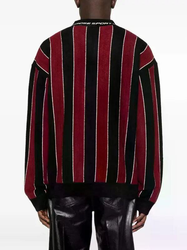 Martine Rose Striped Polo Shirt - Red