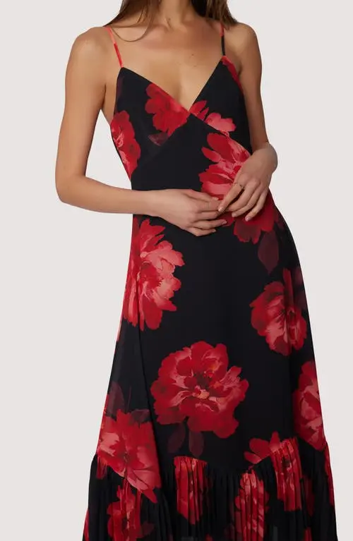 LOST + WANDER Scarlet Melody Midi Dress