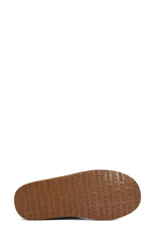 Barbour Eloise Faux-fur-lined Scuff Slipper - Hessian Tartan