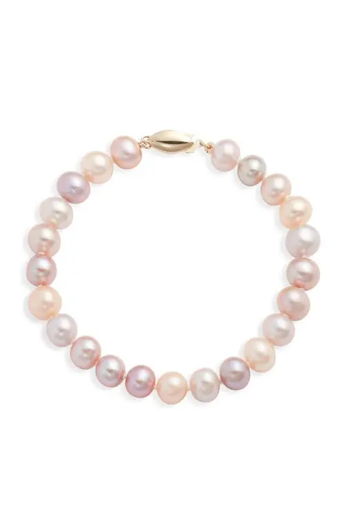 Nordstrom Freshwater Pearl Bracelet - Blush- 14k Yellow Gold