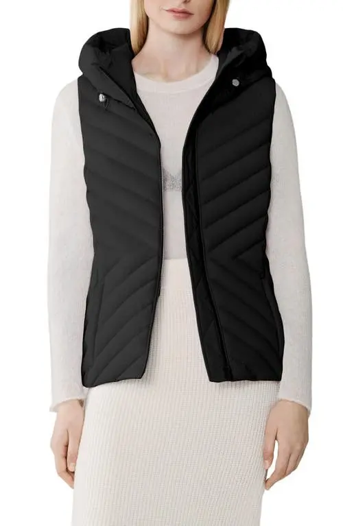 Soia & Kyo Estelle Hooded Down Vest - Black