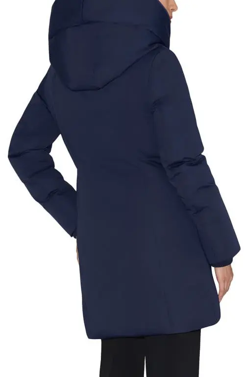 Soia & Kyo Camelia Water Repellent 700 Fill Power Down Coat - Night Blue