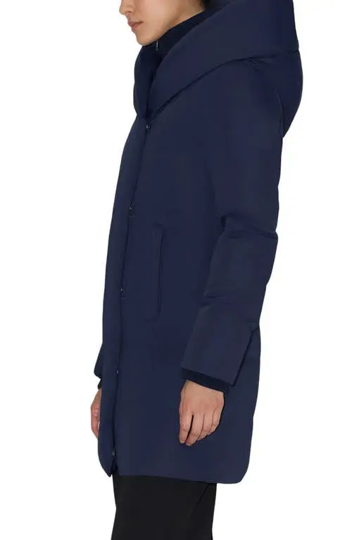 Soia & Kyo Camelia Water Repellent 700 Fill Power Down Coat - Night Blue