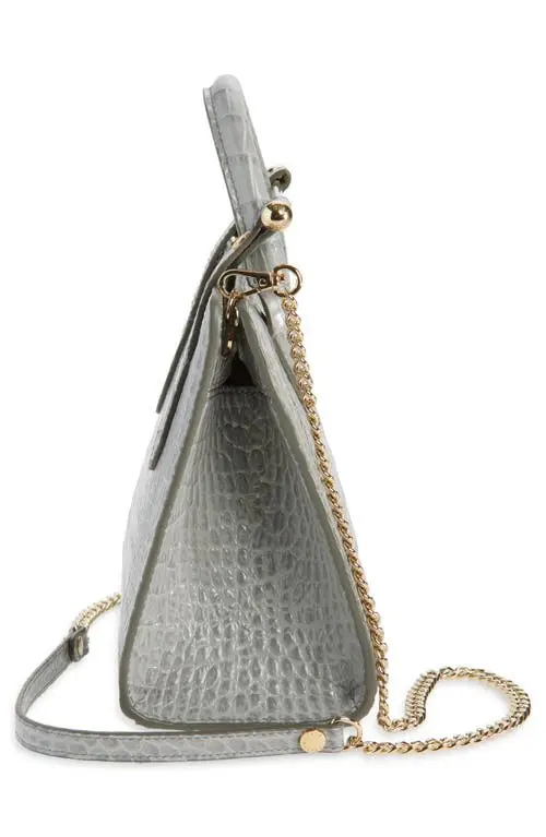 Strathberry Mini Croc Embossed Leather Tote