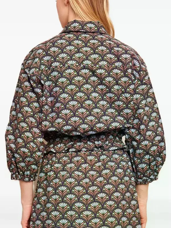 Cara Cara Hutton Shell-print Blouse