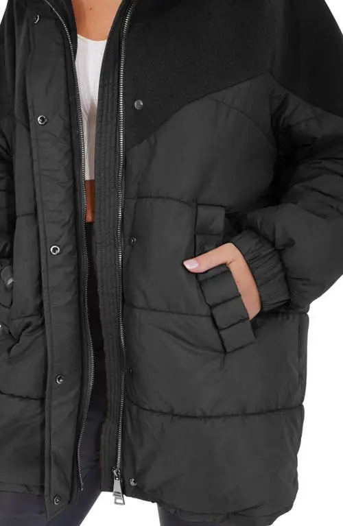 BELLE & BLOOM Wool Blend Quilted Jacket