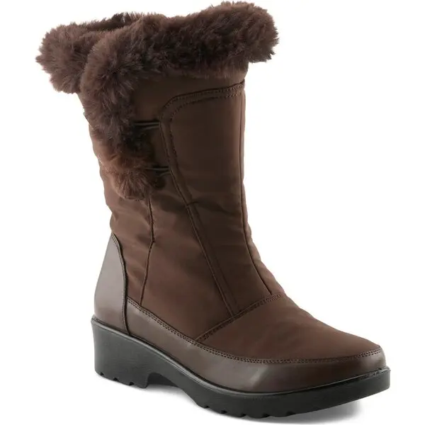 SPRING STEP SHOES Waterproof Winter Boots - Brown