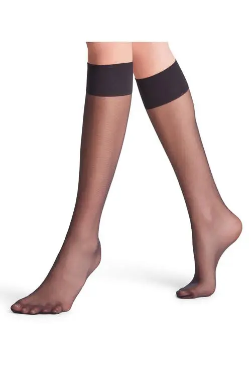 Falke Pure Matte 20 Denier Knee Highs - Black