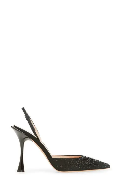 BETZÁBE Sofia Crystal Embellished Slingback Pumps
