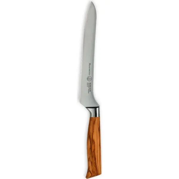 MESSERMEISTER Elite 8 Inch Scalloped Offset Knife - Oliva