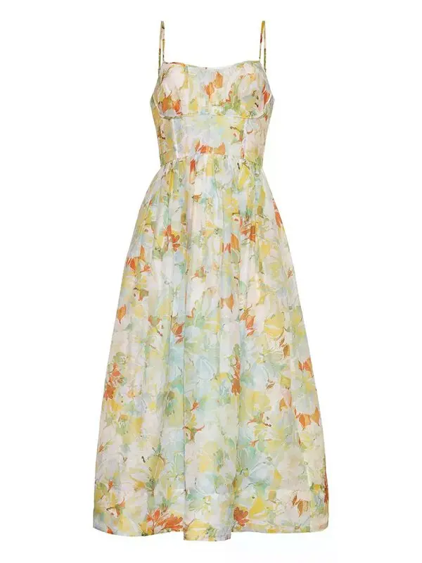 Cara Cara Alba Floral-print Midi Dress