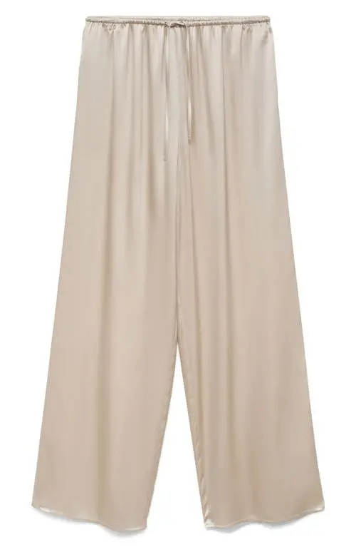 Mango Stretch Silk Pajama Pants