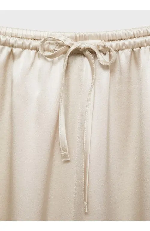 Mango Stretch Silk Pajama Pants