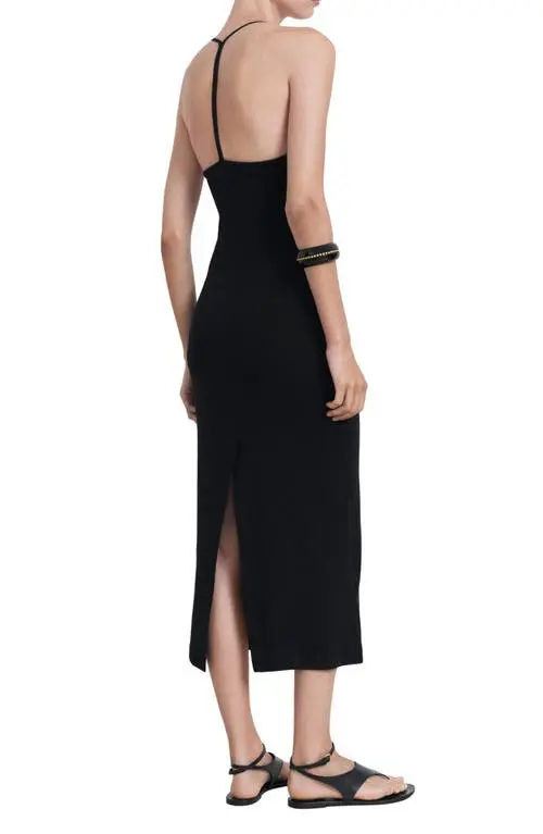 Mango Sleeveless Midi Dress - Black
