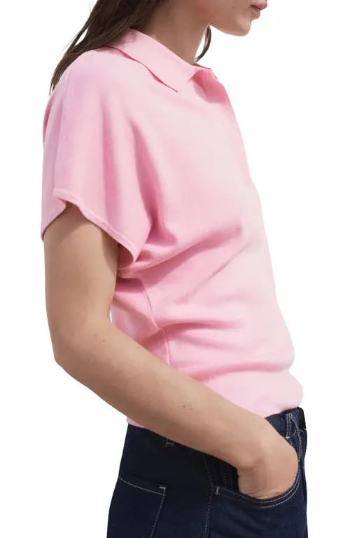 Mango Polo Sweater - Pink