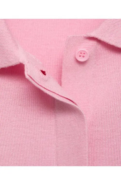 Mango Polo Sweater - Pink