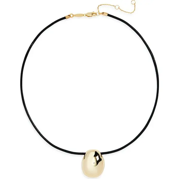 Shashi Lasso 14k Pendant Necklace - Gold