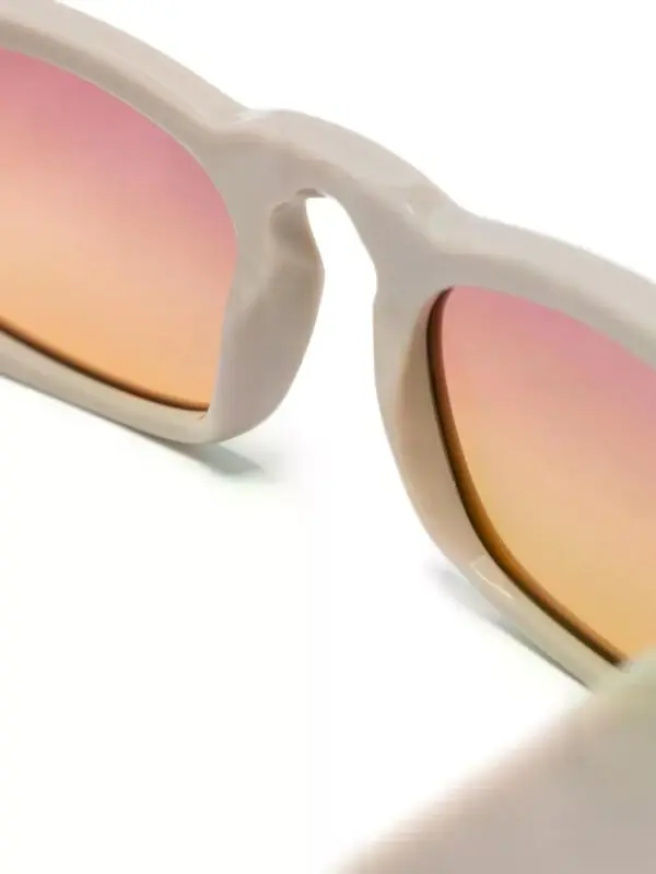 ANDY WAWA Rectangle Frame Sunglasses - Neutrals
