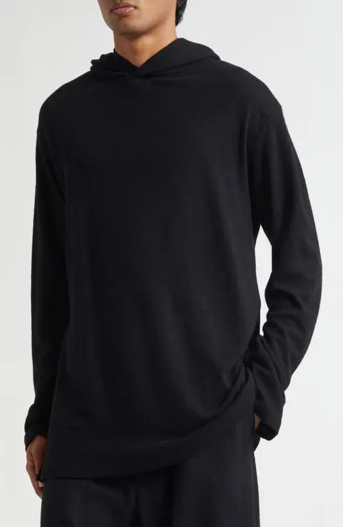 Yohji Yamamoto Super 120s Wool T-shirt Hoodie