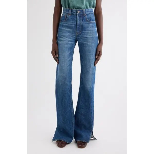 Chloé Split Hem Straight-leg Jeans