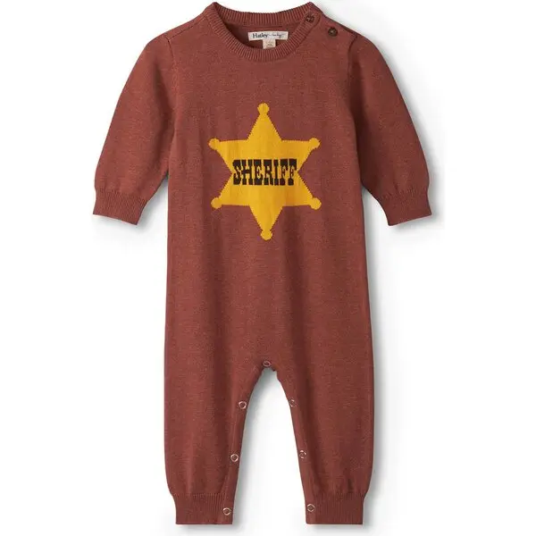HATLEY Sheriff Intarsia Cotton Sweater Romper