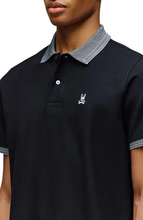 Psycho Bunny Murphy Pima Cotton Piqué Polo - Black