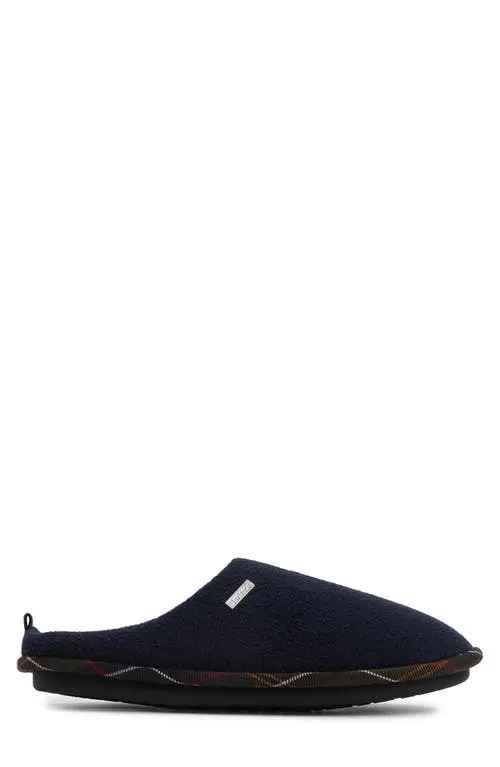 Barbour Hexham Fleece Slipper - Navy