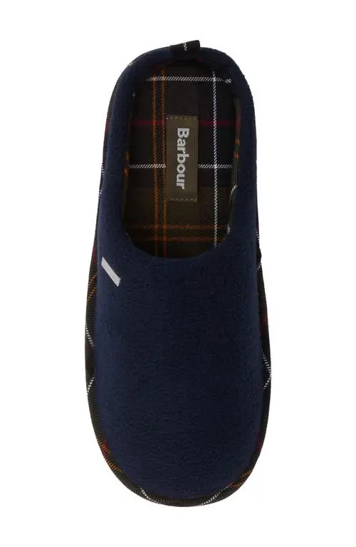 Barbour Hexham Fleece Slipper - Navy
