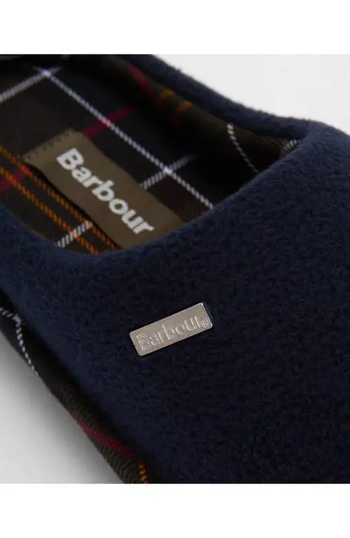 Barbour Hexham Fleece Slipper - Navy