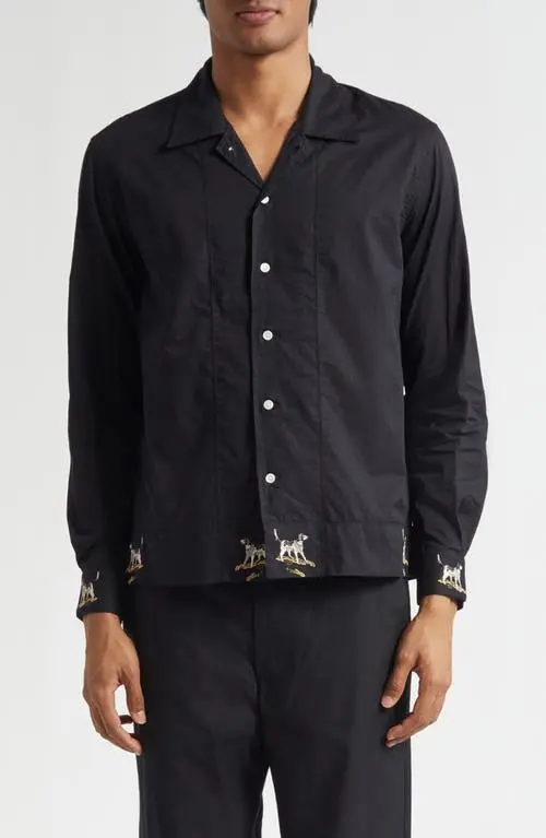 BODE Pointer Embroidered Button-up Shirt