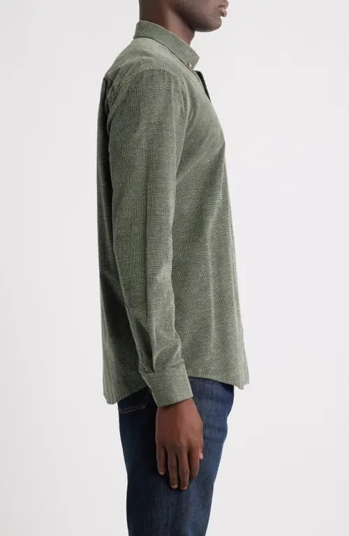 Johnston & Murphy Textured Cotton Button-down Shirt