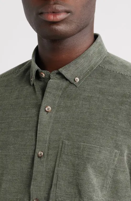 Johnston & Murphy Textured Cotton Button-down Shirt