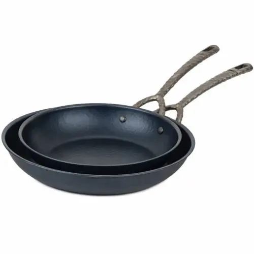 ALVA Artist Carbon Steel Frying Pan Set - Black