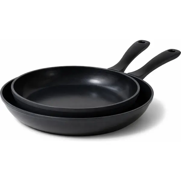 ALVA Energy 8" & 11" Ceramic Nonstick Frying Pan Set - Black