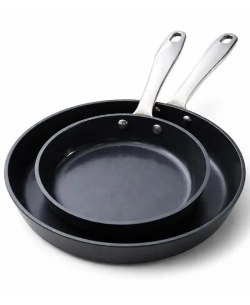 ALVA Maestro 2-piece Ceramic Nonstick Frying Pan - Black