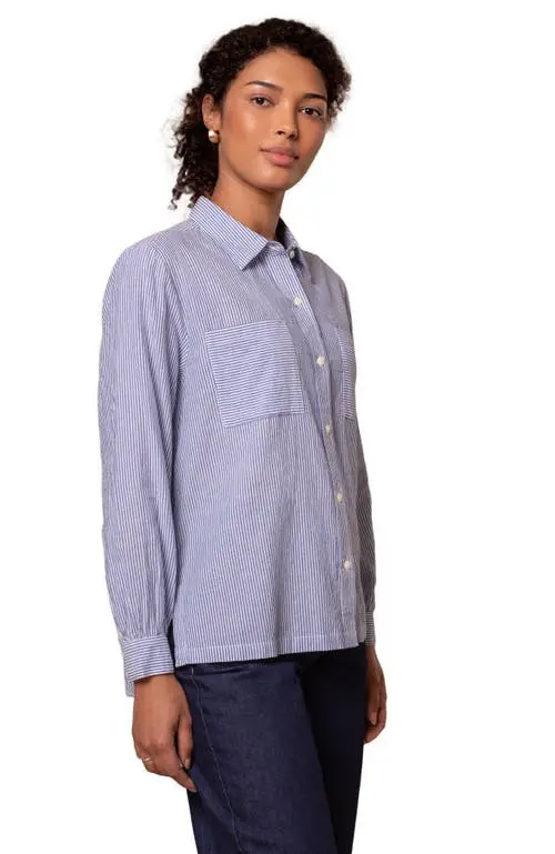 CELTIC & CO. Striped Side Split Shirt