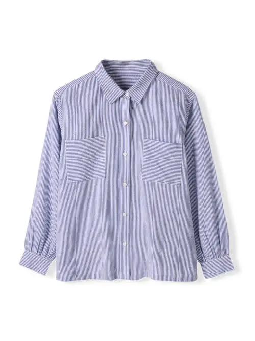 CELTIC & CO. Striped Side Split Shirt