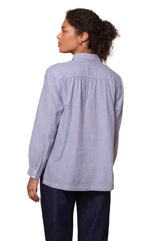 CELTIC & CO. Striped Side Split Shirt