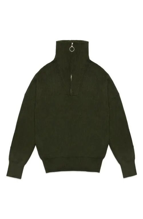 Deluc Spencer Half-zip Sweater - Army