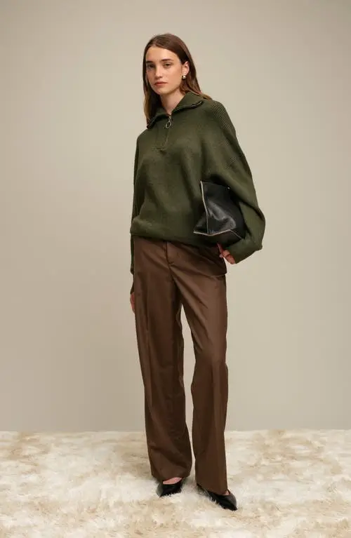 Deluc Spencer Half-zip Sweater - Army