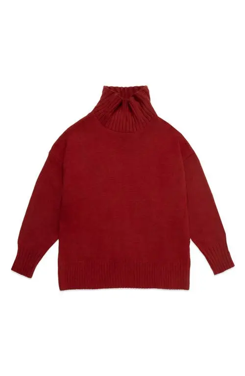 Deluc Peter Mock Neck Long Sleeve Sweater