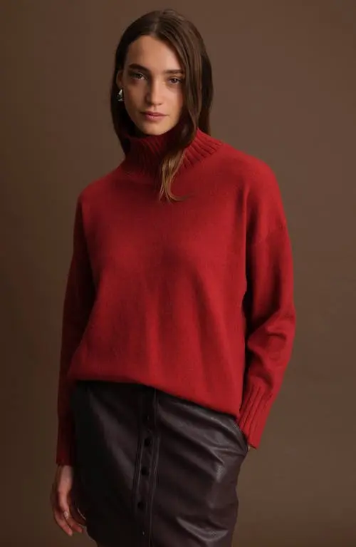 Deluc Peter Mock Neck Long Sleeve Sweater