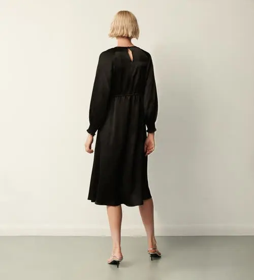 FINERY LONDON Florian 3/4 Sleeve Midi Dress