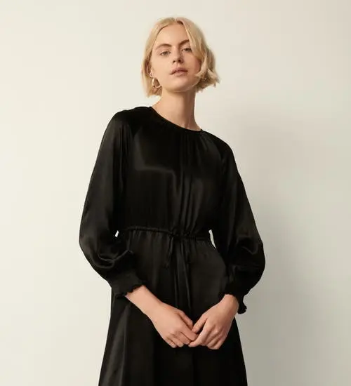 FINERY LONDON Florian 3/4 Sleeve Midi Dress