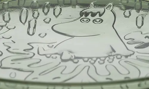 MOOMIN Troll Glass Plate