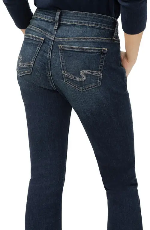 SILVER JEANS CO. Elyse Curvy Mid Rise Slim Bootcut Jeans