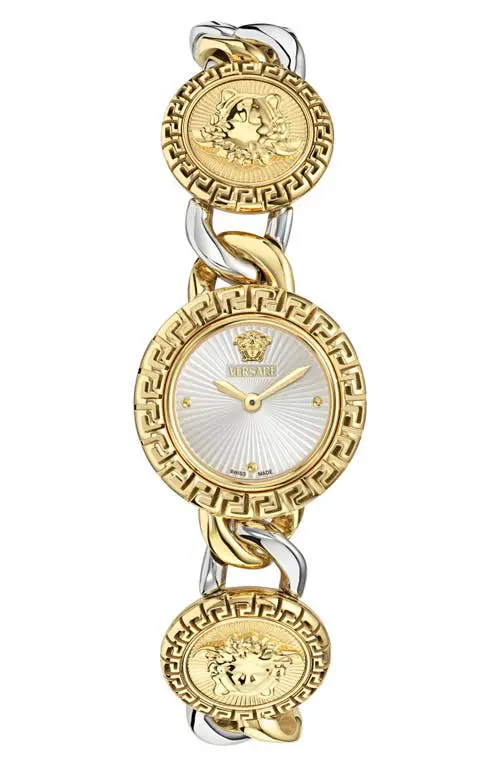 Versace La Greca Stud Icon Two-tone Bracelet Watch - Two Tone
